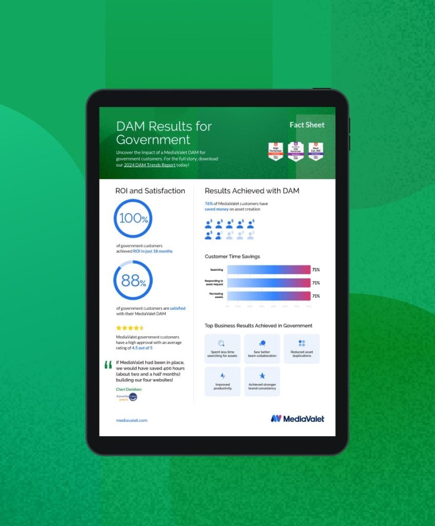 Digital Asset Management for Government | MediaValet